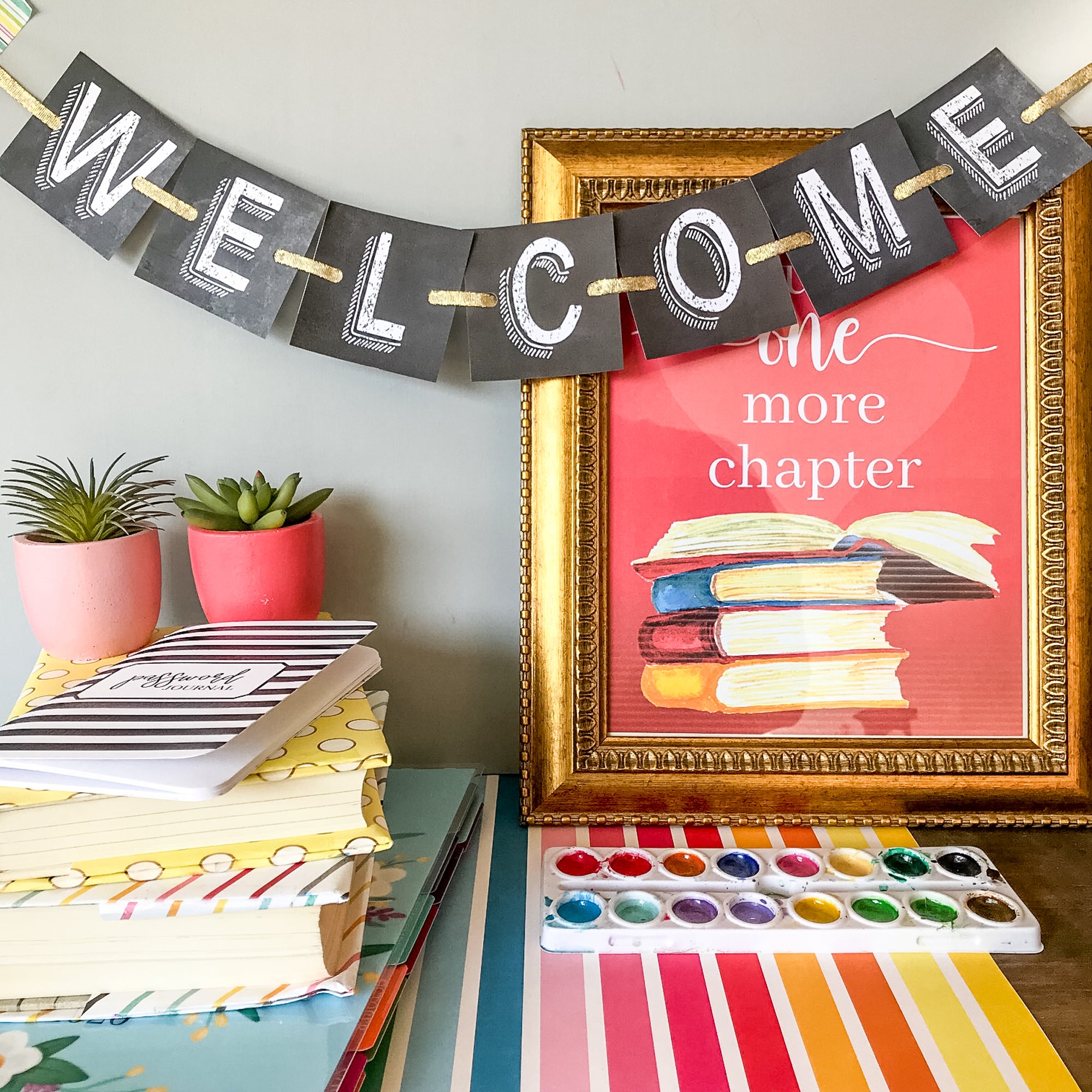 Printable Chalk ABC Banner for Teachers – Carrie Elle