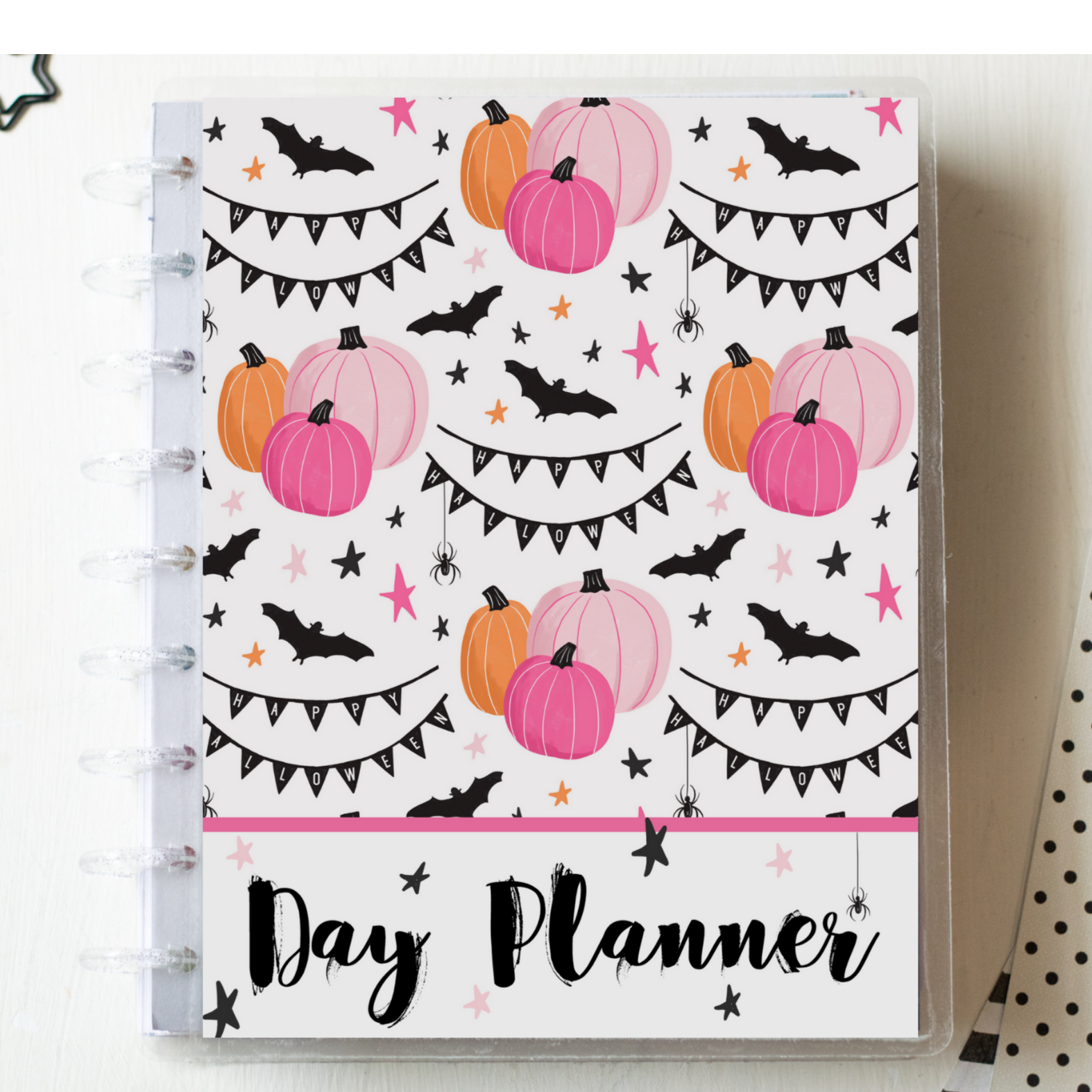 Printable Pink Halloween Planner Inserts for Happy Planner – Carrie Elle