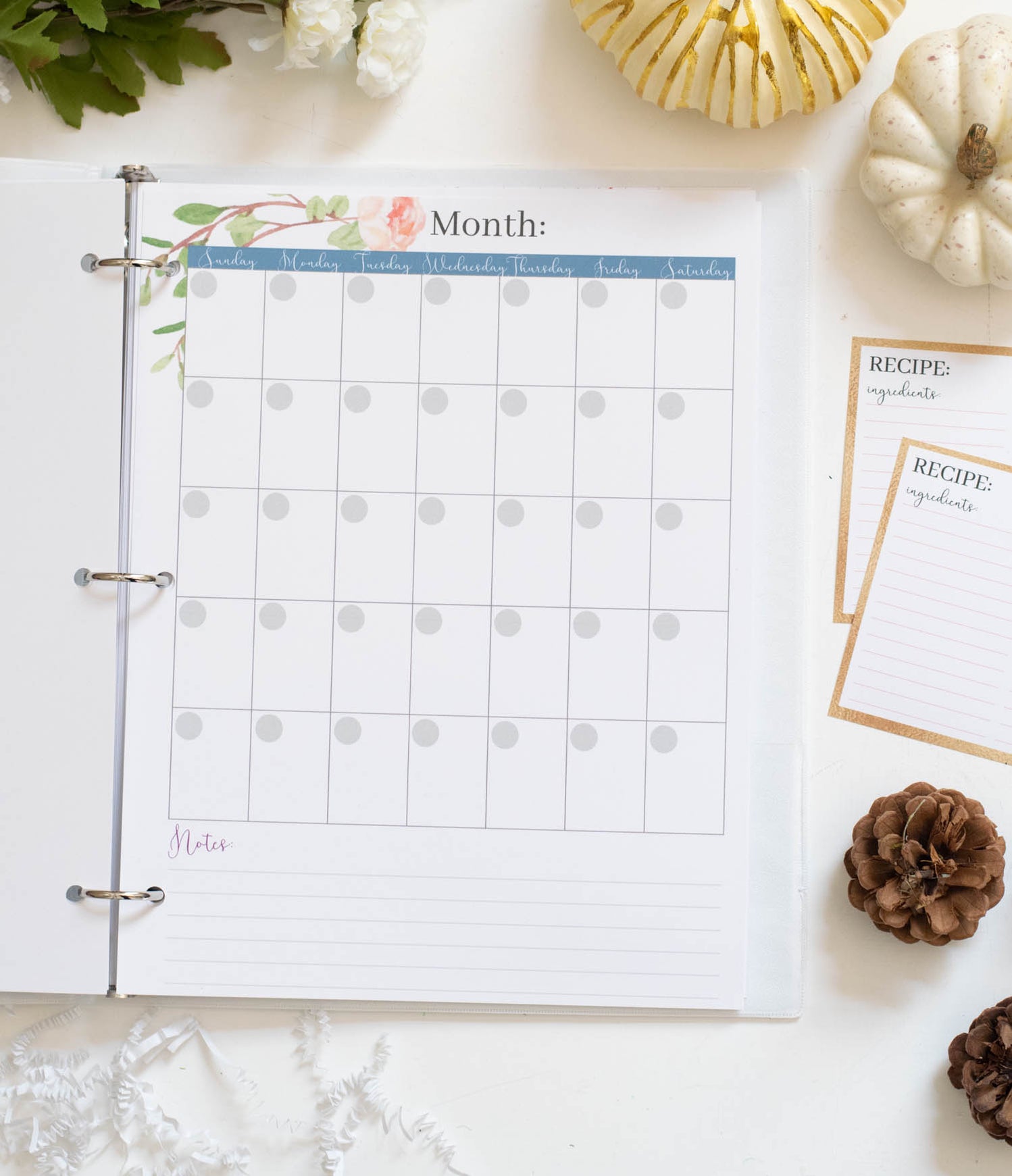 Printable Fall Meal Planner – Carrie Elle