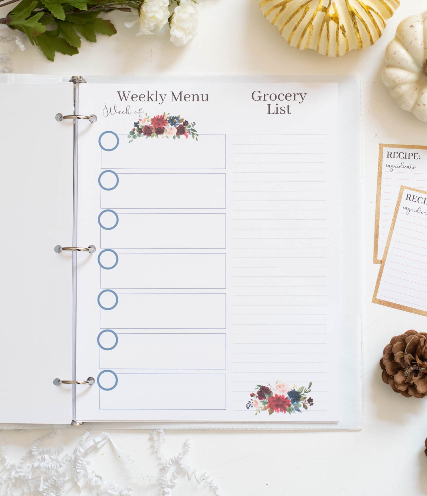 Printable Fall Meal Planner – Carrie Elle