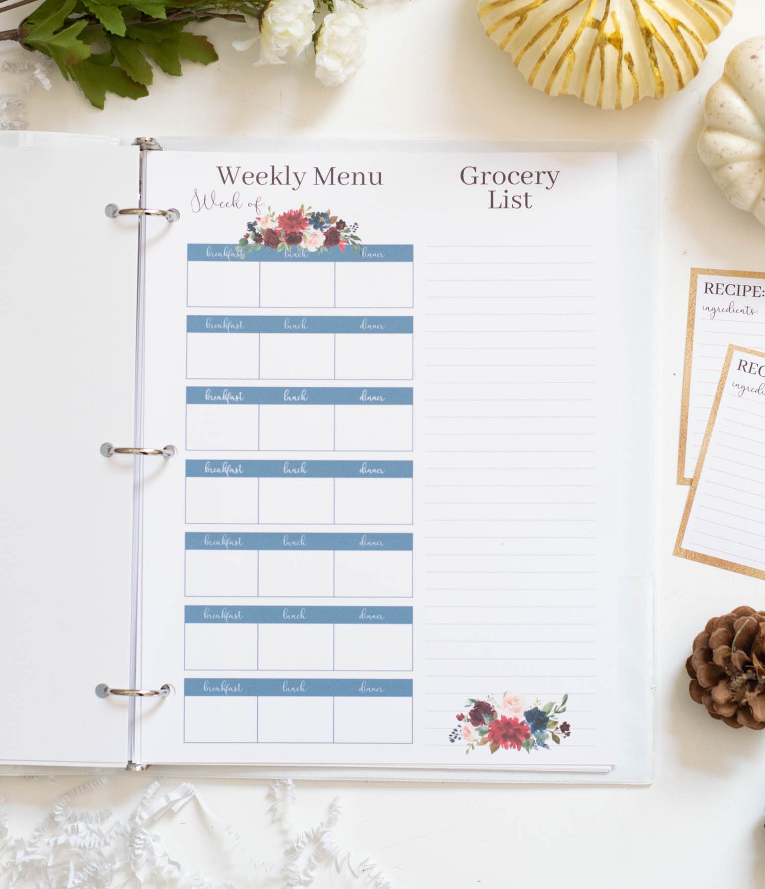 Printable Fall Meal Planner – Carrie Elle