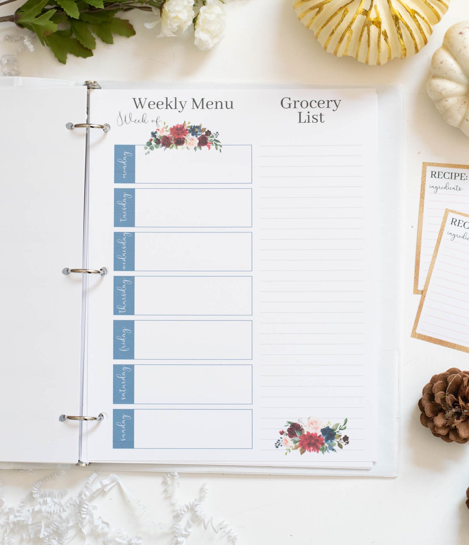 Printable Fall Meal Planner – Carrie Elle