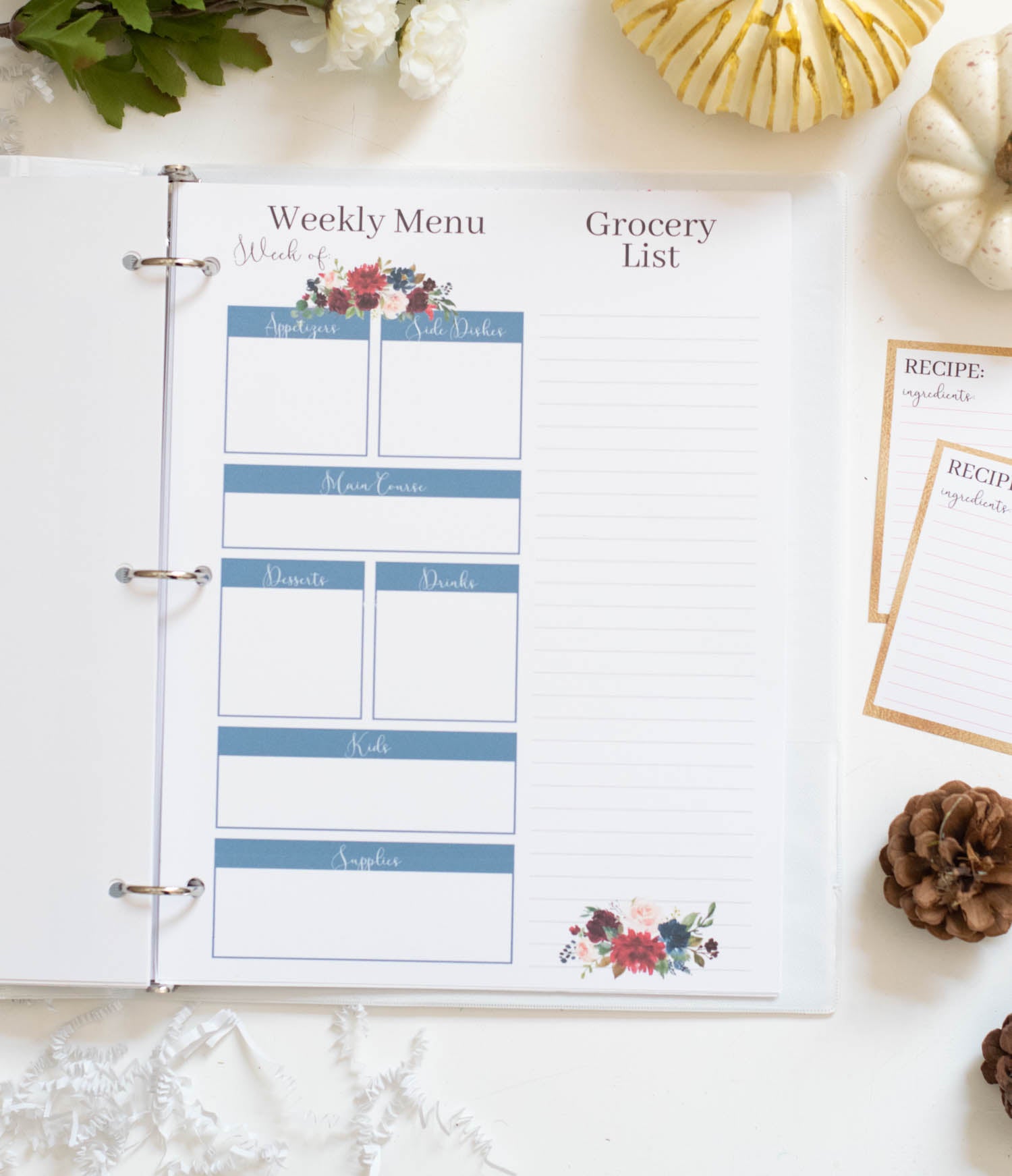 Printable Fall Meal Planner – Carrie Elle