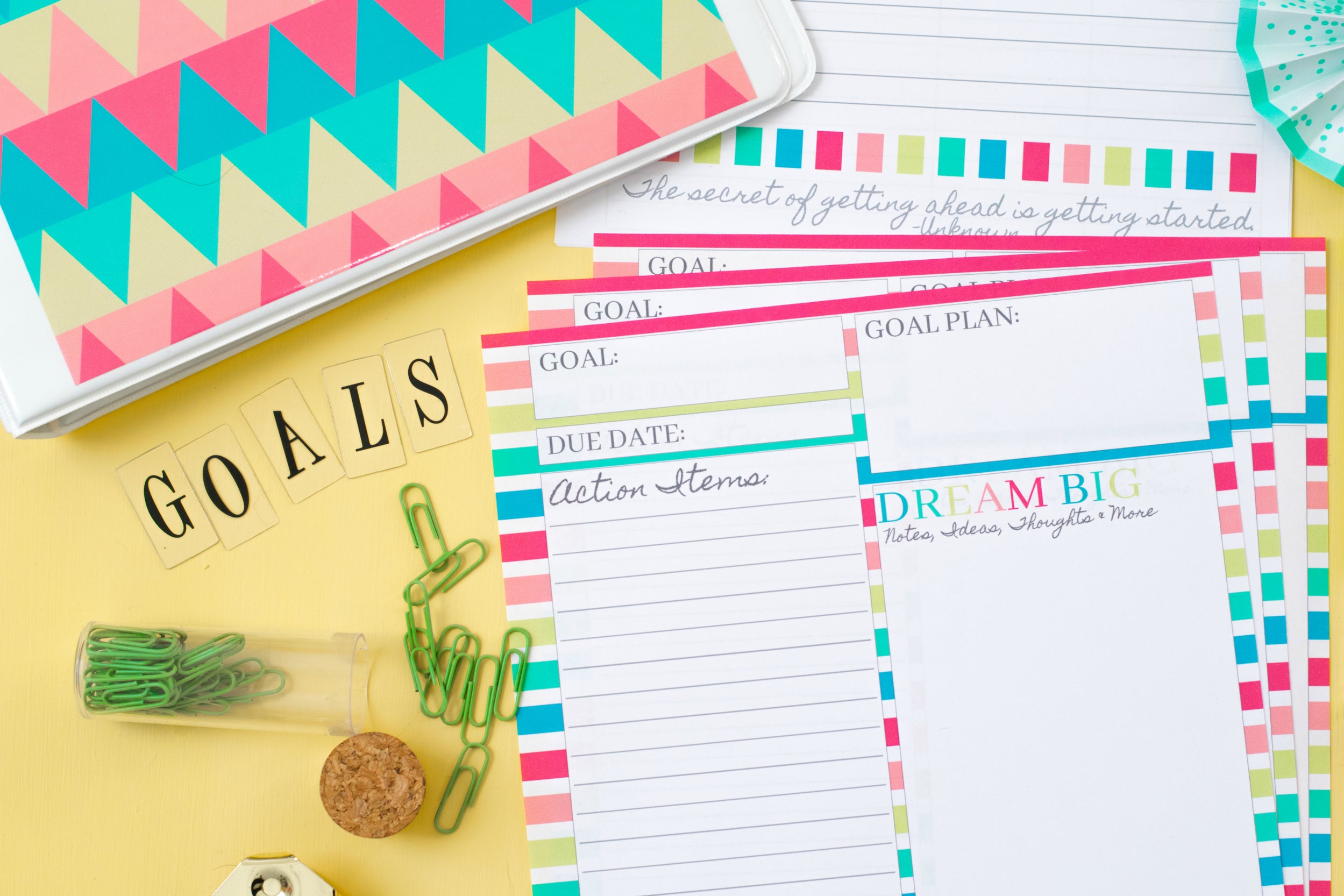 Printable Goal Planning Pages – Carrie Elle