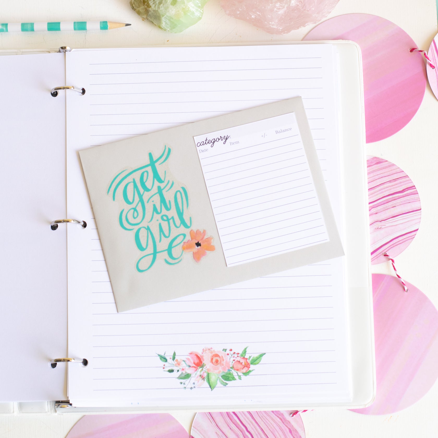 Printable Spend Well Budgeting Planner {Geo Garden} – Carrie Elle