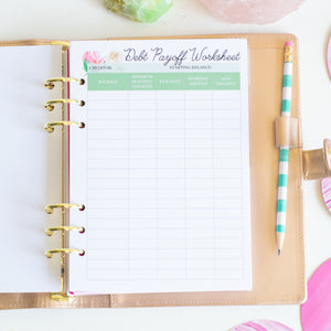 Printable A5 Spend Well Budgeting Planner Inserts {Floral Geo} – Carrie ...