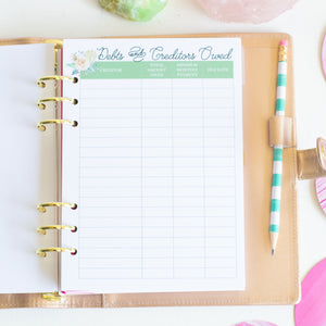 Printable A5 Spend Well Budgeting Planner Inserts {Floral Geo} – Carrie ...