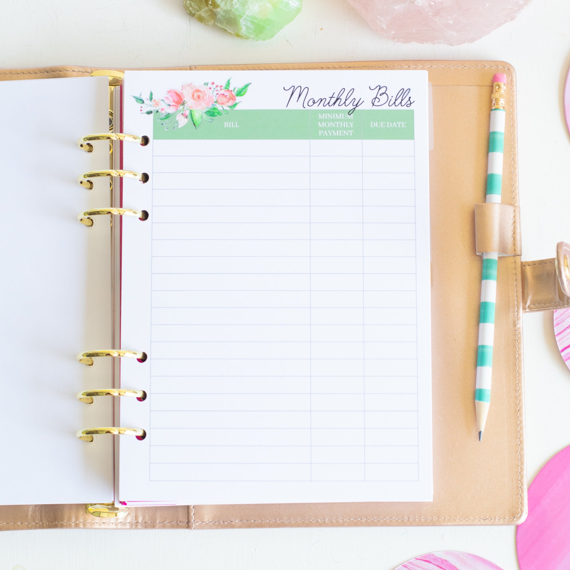 Printable A5 Spend Well Budgeting Planner Inserts {Floral Geo} – Carrie ...