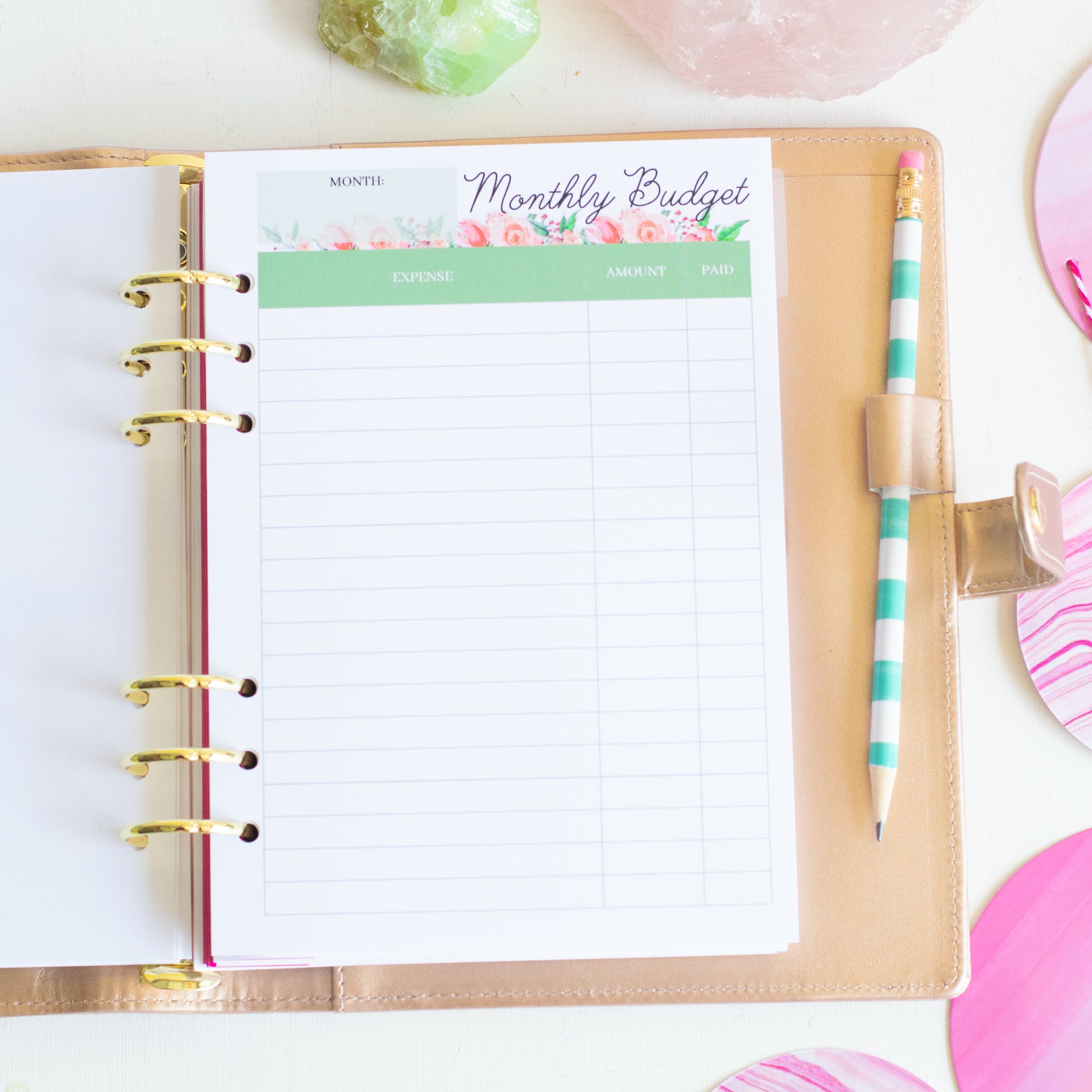 Printable A5 Spend Well Budgeting Planner Inserts {Floral Geo} – Carrie ...