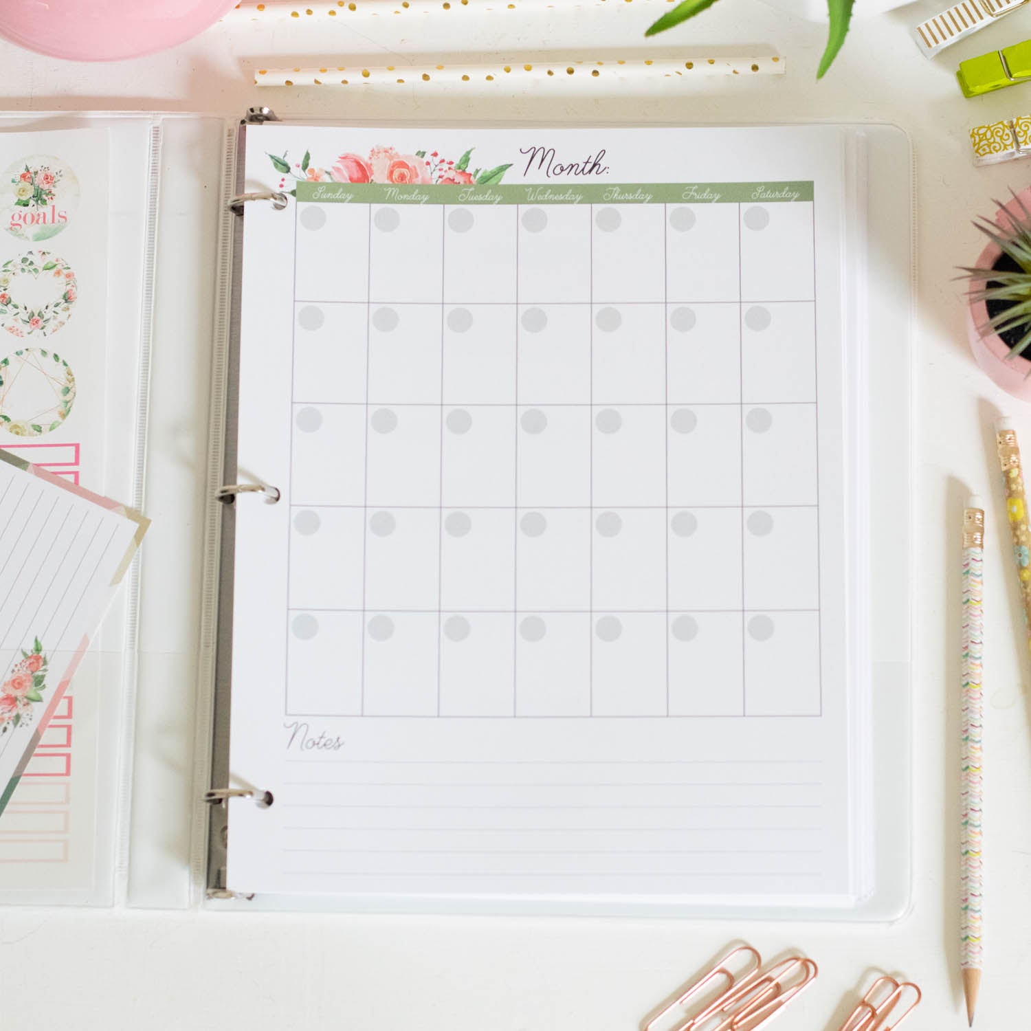 Printable Spring Meal Planner – Carrie Elle