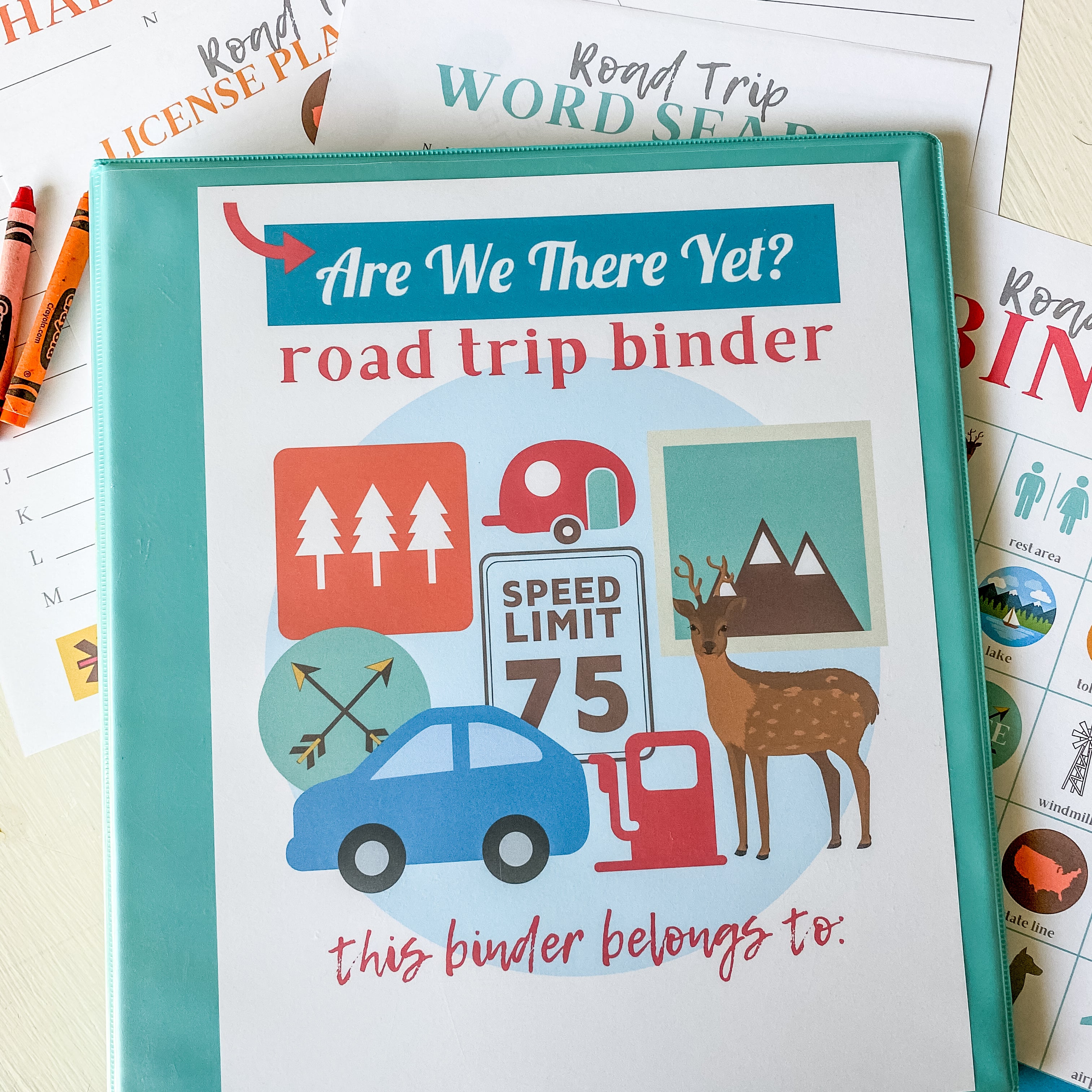 Printable 8.5x11 Road Trip Activity Binder for Kids – Carrie Elle